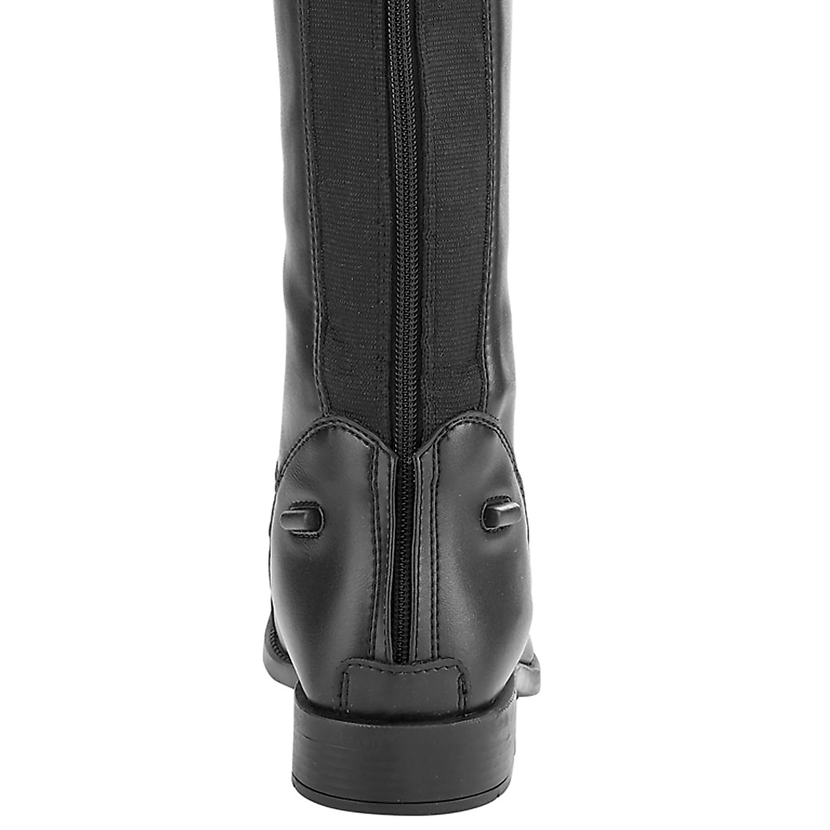 Dover Saddlery Riding Sport - Ladies' Equestrian Black Synthetic Leather Field Boots - Regular - 9.5