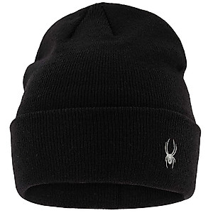 Spyder Wool Blend Beanies Hat for Men & Women | Two Packs with Inner Fleece Lined Headband | Black and Grey | One Size Fit Most