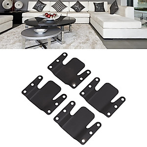 Sofa Interlocking Connector, 4 Sets Sofa Connector Bracket Sofa Interlocking Universal Iron 0.5CM Aperture Sectional Couch Bracket