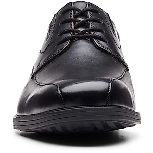 Clarks Men's Whiddon Pace Oxford, Black Leather, 11