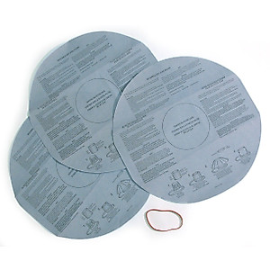 MULTI FIT Wet Dry Vac Filter VF2002 Dry Disc Vacuum Filters for Most 5 Gallon and Larger Shop Vac Branded Wet/Dry Vacuum Cleaners (3 Disc Filters with 1 Band)
