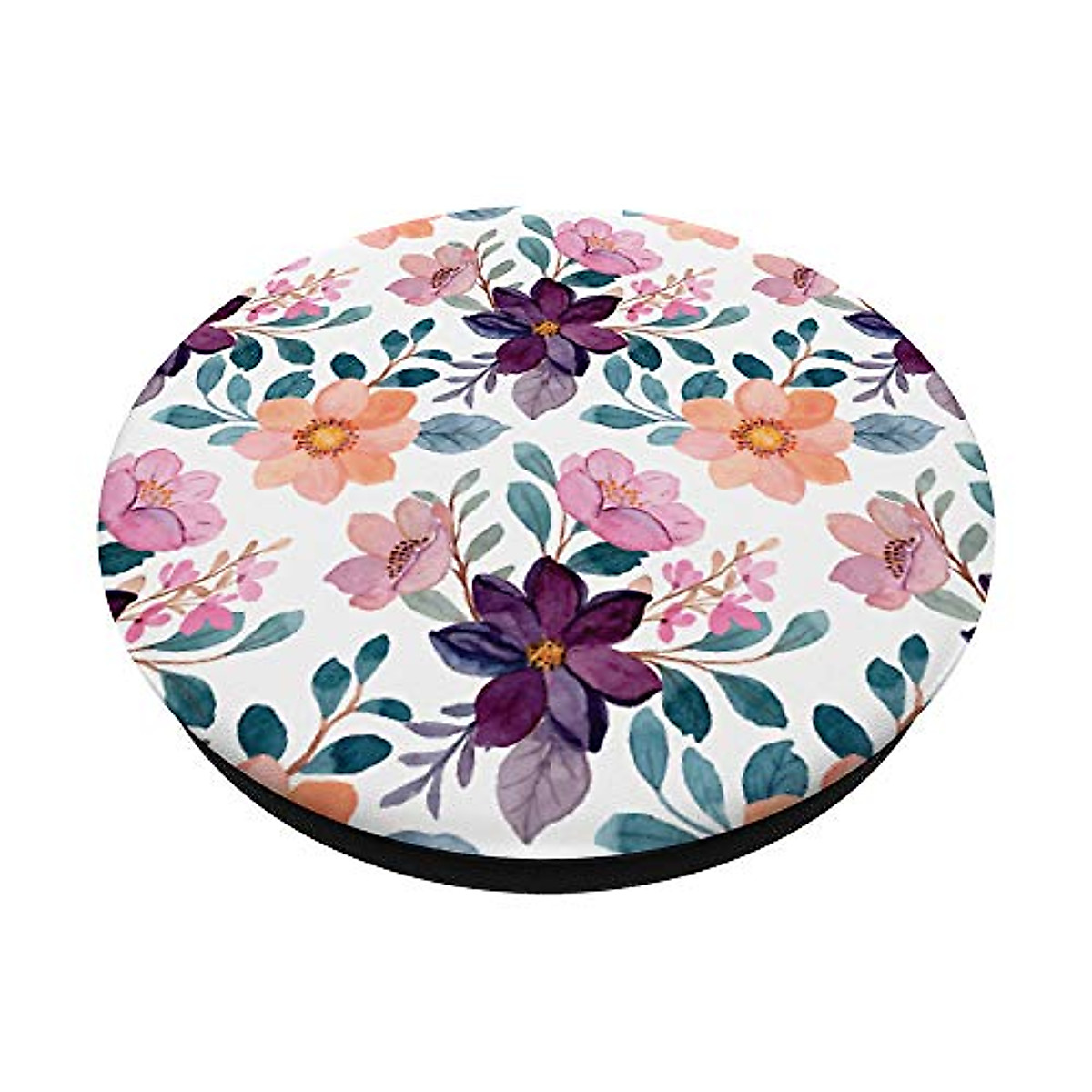 Colorful Watercolor Floral Flower Design PopSockets PopGrip: Swappable Grip for Phones & Tablets