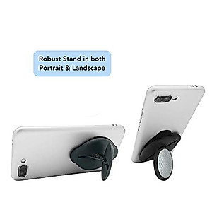 G-Hold Phone Holder & Stand - Comfort Grip Works with All Phones, Cases - Ergonomic, Rotating, Removable for Wireless Charging and Adjustable - Barbarella Bash-Up