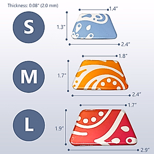 MUROCEA Aluminum Nasal Splints, External Nose Support Protector for Rhinoplasty Septoplasty, Nose Brace Fracture, ENT, Orthopedic Immobilization, Random Pattern, 5Pcs (S)