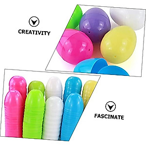 Zerodeko Plastic Refillable Eggs 36pcs Egg Toy Toys Fake Eggs for Decorating Mini Plastic Eggs Easter Eggs Surprise Toys Plastic Easter Eggs Easter Eggs Toys Eggs Wrapping Boxes Giant