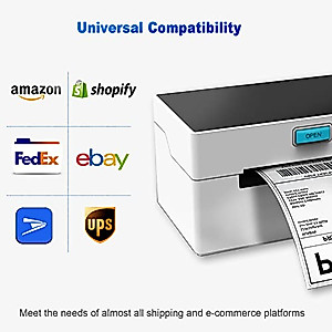 TEROW Printer 9220 Thermal Label Printer 4x6 Shipping Label Printer with 160mm/s High-Speed and Auto Label Detection for Amazon, UPS and Ebay, Support Multiple Systems(with a Label Holder)