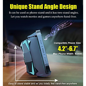 17 in 1 Universal Mobile Phone Cooler Radiator with LED Light, Cell Phone Cooling Fan Heat Sink, 2pcs L2R2 Mobile Game Controller Triggers for PUBG/Fortnite/Call of Duty w/ 12pcs Finger Gloves Sleeves