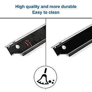 Uniflasy Grill Replacement Parts Kit for Dyna-Glo DGC310CNP-D, DGC310RNP-D, DGC310BNP-D 3 Burner Propane Gas Grill Burner and Porcelain Steel Heat Plate Shield