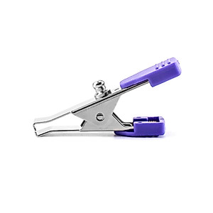 QWORK Veterinary Electrode Clip, 5 Pack Universal Accurate EKG/ECG Limb Clip Multi-Function Clamp Adapters for Electrode Resting Tabs, Snap Pinch Needle Banana