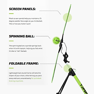 The TopspinPro for Pickleball - Training Aid, Learn Topspin in 2 Minutes a Day