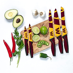 The Sports Vault NFL Washington Commanders 5-Piece Kitchen Knife Set