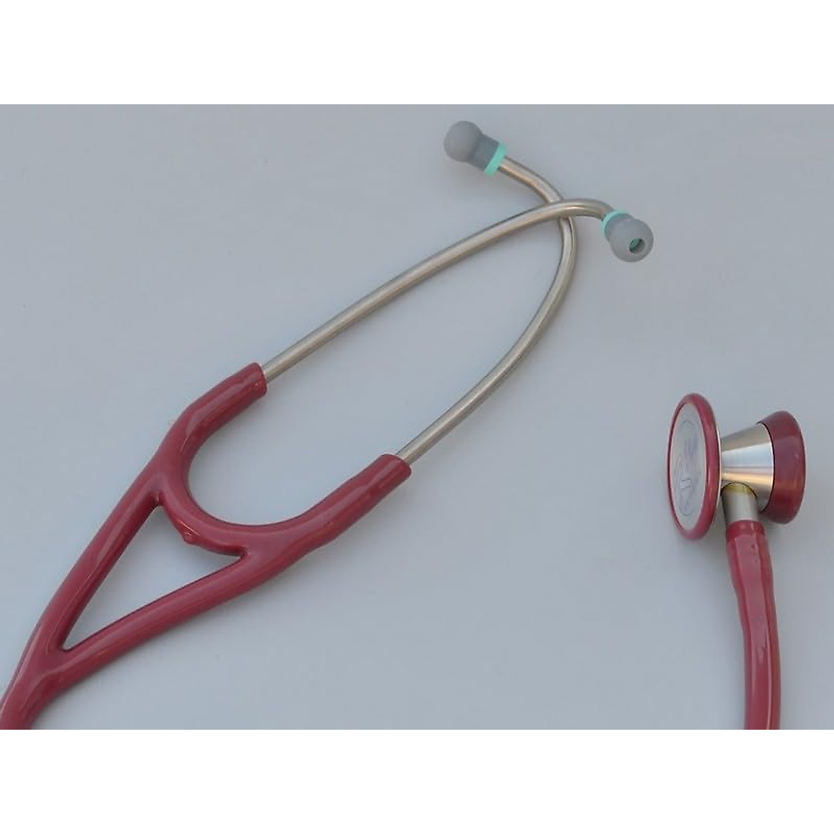 Kila Scopes Bell Stethoscope - Professional Dual Head Bell Cardiology & Diagnostic Stethoscope for Doctors and Nurses - with Accessories K770 Burgundy