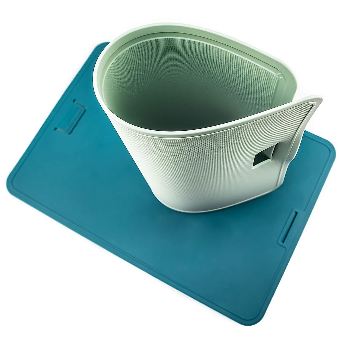 Lagomian TPU Cutting Board (2 Piece Set) Scratch Resistant Juice Grooves, BPA Free Kitchen Cutting Mat, Dishwasher Safe, Flexible Cutting Boards for Kitchen, Thin Chopping Mats, Made in Korea