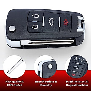 Aichiyu Modified Flip Remote Key Fob Replacement 315Mhz ID46 Chip for Chevrolet Spark 2013 2014 2015 2016 FCC ID: A2GM3AFUS03, P/N: 95233524, 42695007, 95989830