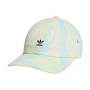 adidas Originals Women's Mini Logo Relaxed Adjustable Cap, Ambient Sky Blue/Pulse Yellow/Black, One Size