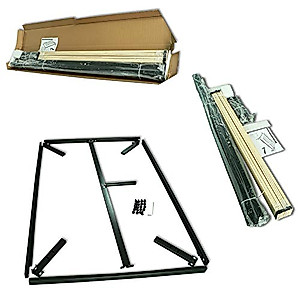 Nutan, 14 Inch Metal Platform Bed Frames with Wood Slat Support/No Box Spring Needed, Full, Black