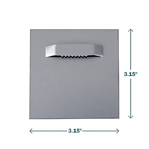 STAS self Adhesive Hanger for Mirrors and Hanging Art/Photos on Acrylic, Glass, dibond, plexiglass or Aluminium - 3.15 x 3.15" - 22lbs Weight Capacity (1 Pack)