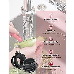 Garbage Disposal Parts for Insinkerator, 75499 Flex Coupler Replacement Parts Compatible with Insinkerator Anti-Vibration Tailpipe Replaces Part Number 74085