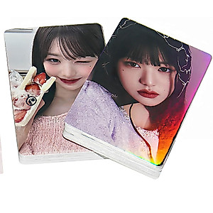 PYAJUU JangWonyoung Laser Photo Cards 50pcs IVE Jang Wonyoung Laser Photocard KPOP IVE Wonyoung LOMO Cards WONYOUNG post cards Gift for Fans