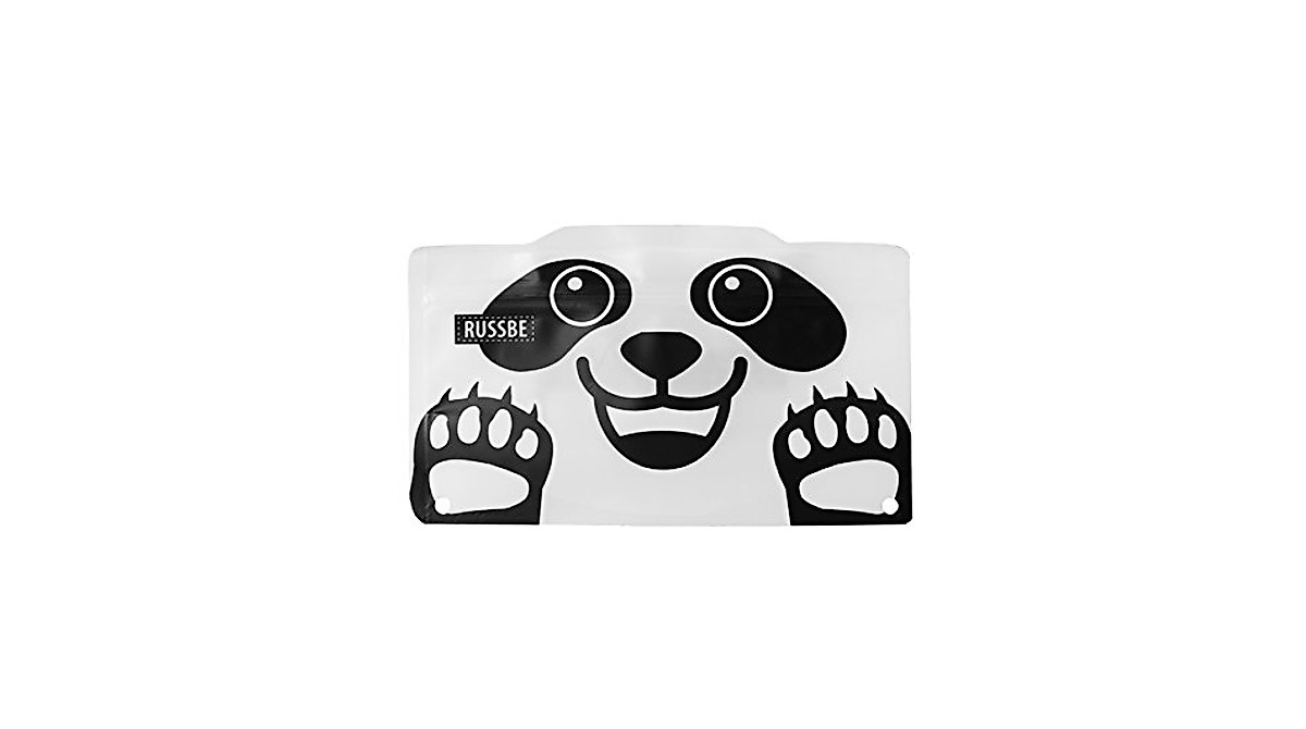 RUSSBE Panda Bear Reusable Snack Bags - Set of 4