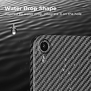 MONOCARBON Real Carbon Fiber Case for 8.3in ipad Mini 6/7,Shockproof & Anti-Scratch & Thin & Lightweight Protective Hard Cover for 2021 ipad Mini 6th Generation / 2024 New ipad Mini 7(A17 Pro)