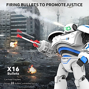 AIROBOTS Robots Toy for Kids, Robot Toys for Toddlers,Smart Programmable Interactive RC Robot, Present for 4 5 6 7 8 9 Years Old Kids Boys and Girls,Blue