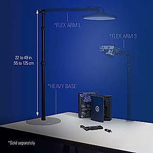 Elgato Master Mount L - Premium Desk Clamp with Pole extendable up to 125cm/49in and 1/4 inch Thread to Mount Lights, Cameras, and Microphones, perfect for Streaming, Videoconferencing, and Studios