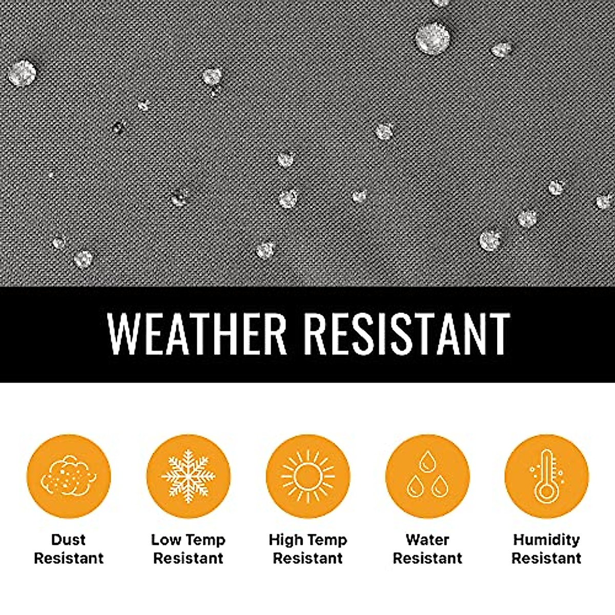 KHOMO GEAR Smoker Cover Waterproof Heavy Duty Square Smoker Protector - Grey, 17" Long x 20" Wide x 35.5" high