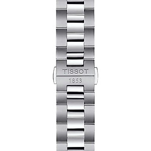 Tissot mens Gentleman Stainless Steel Dress Watch Grey T1274071104100