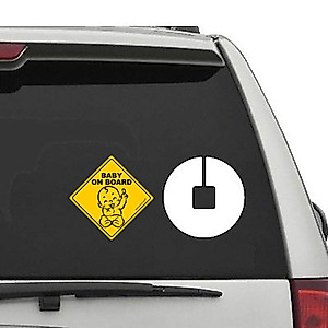 2023 Design- Baby on Board Sticker Sign (3 Pack), Baby Board, Baby car Sticker, Baby car Decal, US Department of Transportation Recommend Color & Shape,Kid Safety, 5”by5” by Innovative Bay