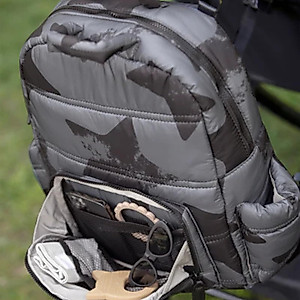 7AM Voyage Diaper Bag Backpack - Multifunctional Waterproof Travel Bag, Large Capacity Carry on Backpack with Padded Shoulder Straps, Newborn Essentials Backpack for Traveling | Print Stella Grand