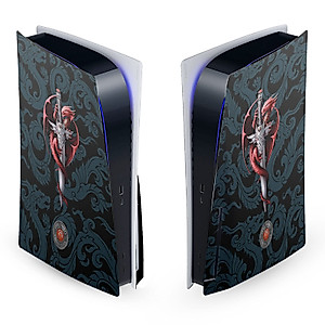 Head Case Designs Officially Licensed Anne Stokes Dragon Dagger Art Mix Vinyl Faceplate Sticker Gaming Skin Case Cover Compatible with Sony Playstation 5 PS5 Disc Edition Console