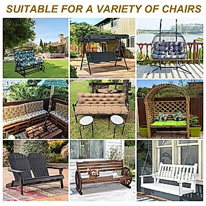 YXMKJOS Swing Cushions - Outdoor Porch & Patio Waterproof Washable 2-3 Seater Replacement Cushions