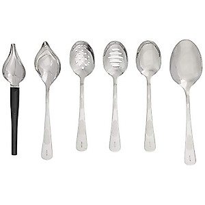 Mercer Culinary 7-Piece Plating Spoons II Set, Silver