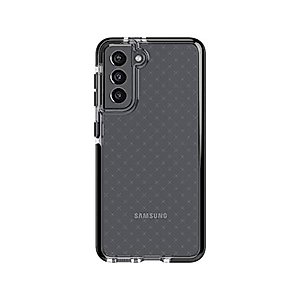 tech21 Evo Check Phone Case for Samsung S21 5G -12 ft. Drop Protection, Smokey/Black