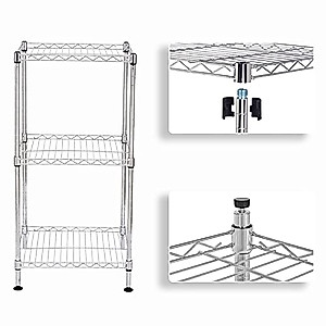 DDOY Shelves for Storage Utility Shelf Storage Shelf Space Saver Wire Shelf Shelf Storage Wire Rack Shelving Metal Rack Shelves for Closet Organization