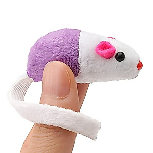 CHIWAVA 36 Pack 1.8 Inch Small Interactive Cat Toys Mice with Catnip Rattle Sound Mouse for Indoor Cats Kitten Play