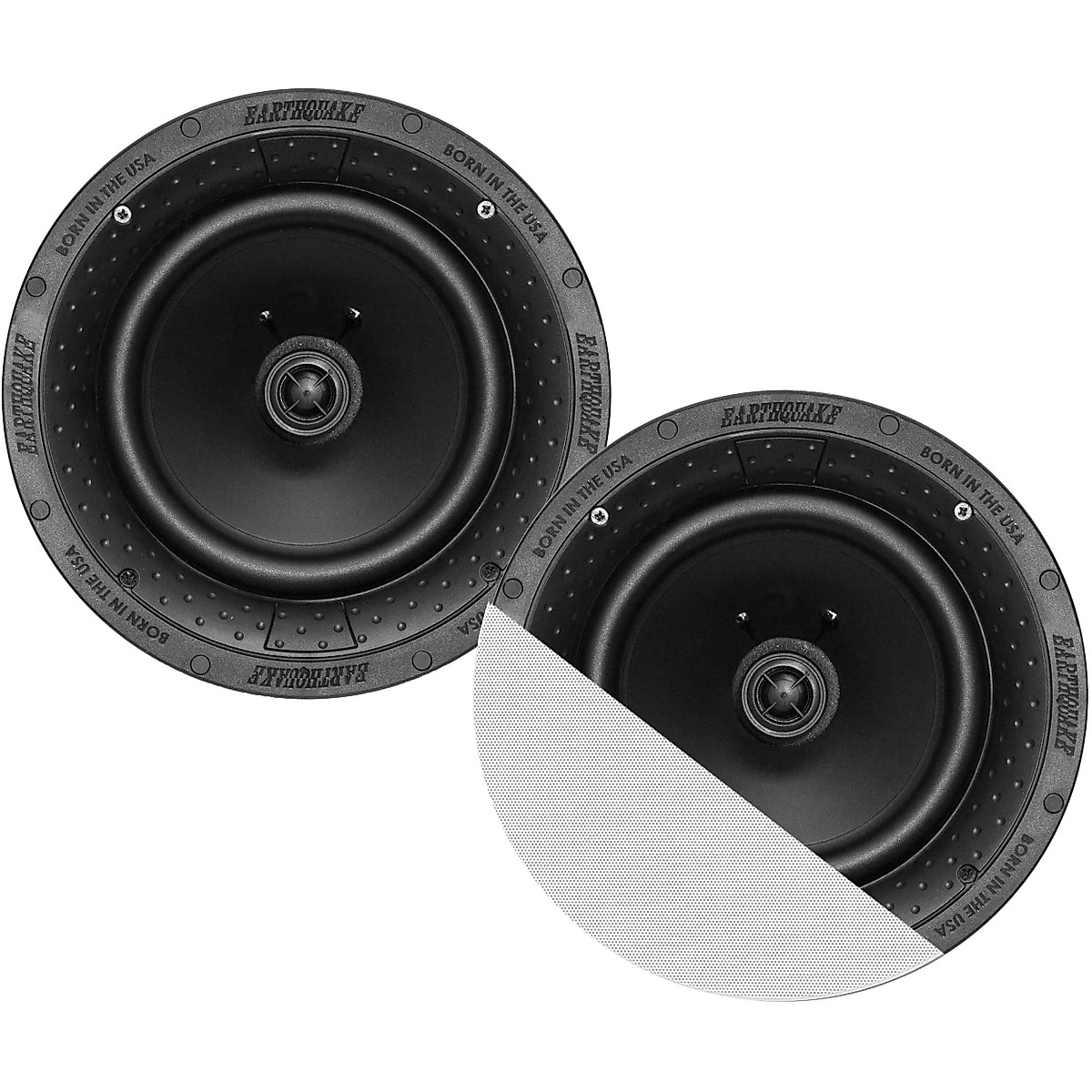 EARTHQUAKE Sound in-Ceiling Bluetooth Speaker Set with in-Wall Amplifier