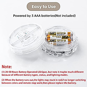 Shangyuan Boat Lights Wireless, Battery Powered Operated Marine Led Interior Light for Boat Deck Courtesy Light, for Fishing Pontoon Sailboat Kayak, Remote Control Multi Color Changing, RGB, 4PCS