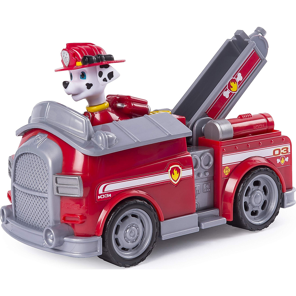 Paw Patrol, Marshall’s Transforming Fire Truck with Pop-Out Water Cannons, for Ages 3 & Up