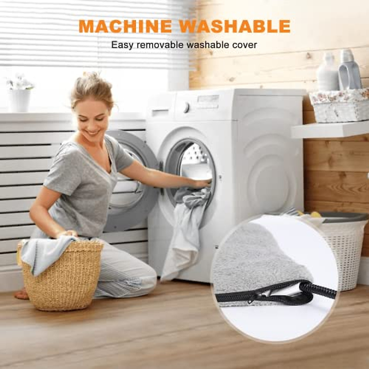 SHU UFANRO Heated Cat Bed,6 Adjustable Temperature Pet Heating Pad Indoor for Dogs Cats Waterproof Dogs Heating Mat with Timer, Auto Power Off,Chew Resistant Cord Warm House Electric Pet Pad