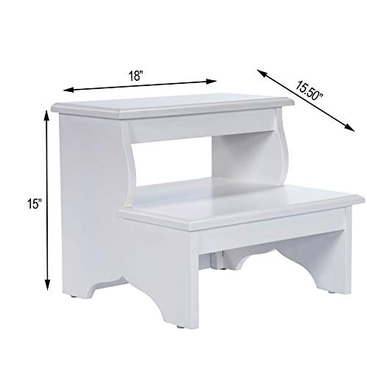 Beaumont Lane Mastercrafted Step Stool in White