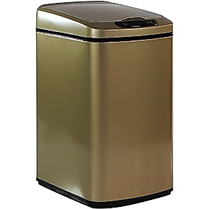 Hanover Gold 9-Liter / 2.3-Gallon Trash Can with Sensor Lid