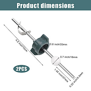 2pcs Lavatory Pop Up Center Piece Assembly, Bathroom Drain Sink Parts Pivot Ball Rod Replacement Compatible with Price Pfister Pop Up Stopper and Other Popular Brands Replacement for PS2673