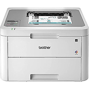Brother HL-L32 10CW Series Compact Wireless Digital Color Laser Printer - Mobile Printing - Print Up to 19 Pages/Min - Up to 250-sheet/tray - Up to 2400 x 600 DPI - Mono Display + HDMI Cable