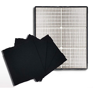 Merchandise Mecca Replacement for Whirlpool Whispure Air Purifier Models AP450 AP510 AP45030HO - Includes 1 HEPA Filter & 4 Carbon Pre-Filters, Replaces Part # 1183054