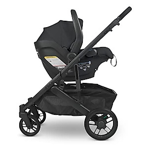 Cruz V2 Stroller - Gwen (Green Melange/Carbon/Saddle Leather) + MESA V2 Infant Car Seat - Jake (Charcoal)