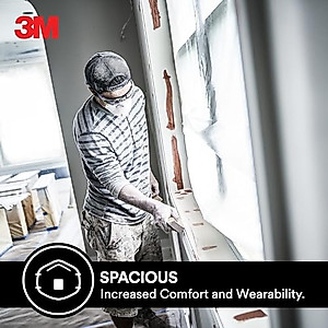 3M All-In-One Respirator, Best for Sanding, Fiberglass, Drywall, Painting, N95, Exhalation Valve Helps Direct Exhaled Air Downward, Relief From Dusts And Certain Particles, 10-Pack