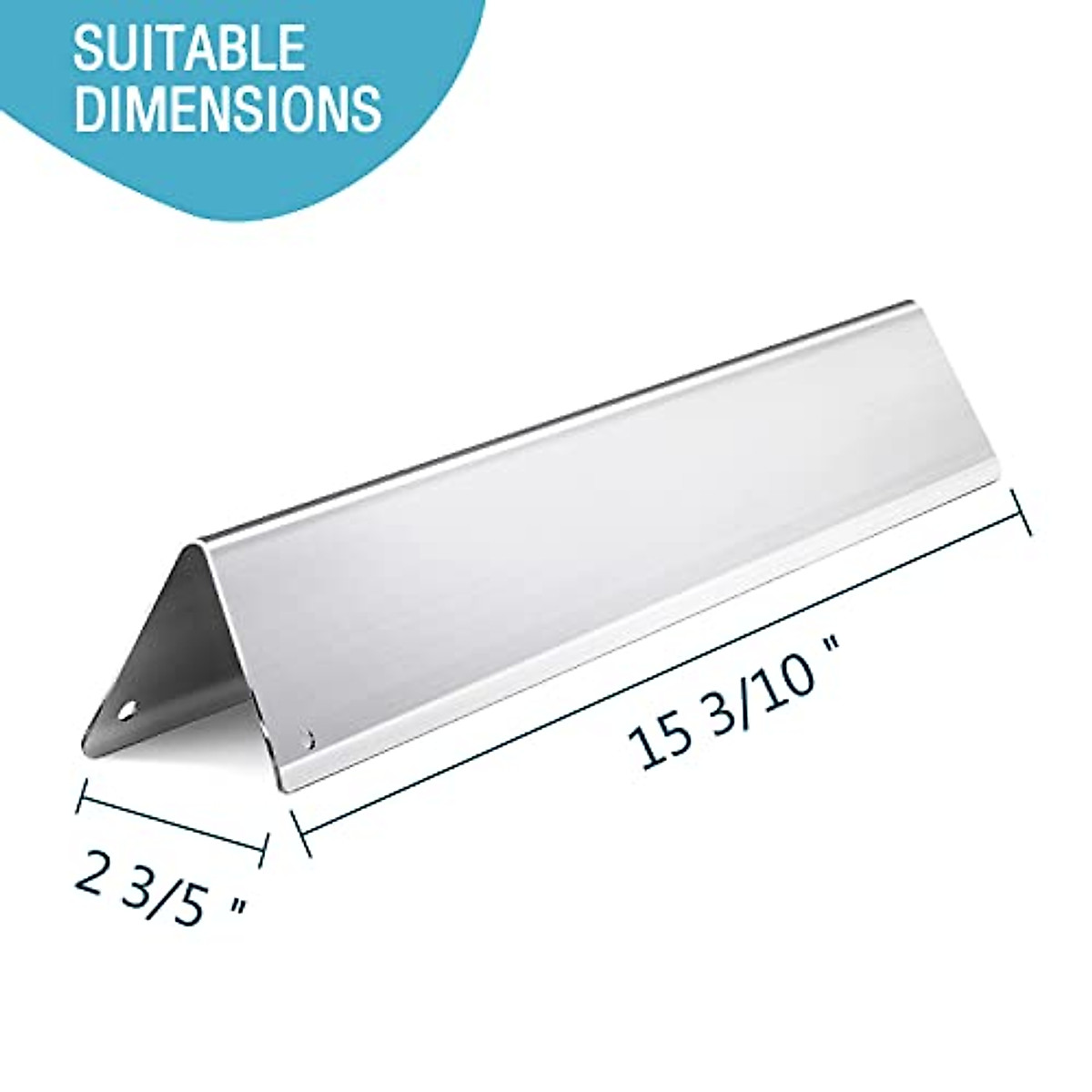 Grill Replacement Parts Heat Plate for Weber Spirit 300 Series,15.3 inch Flavorizer Bar for Weber Spirit 300 E-310 E-320 Series,5 Pack