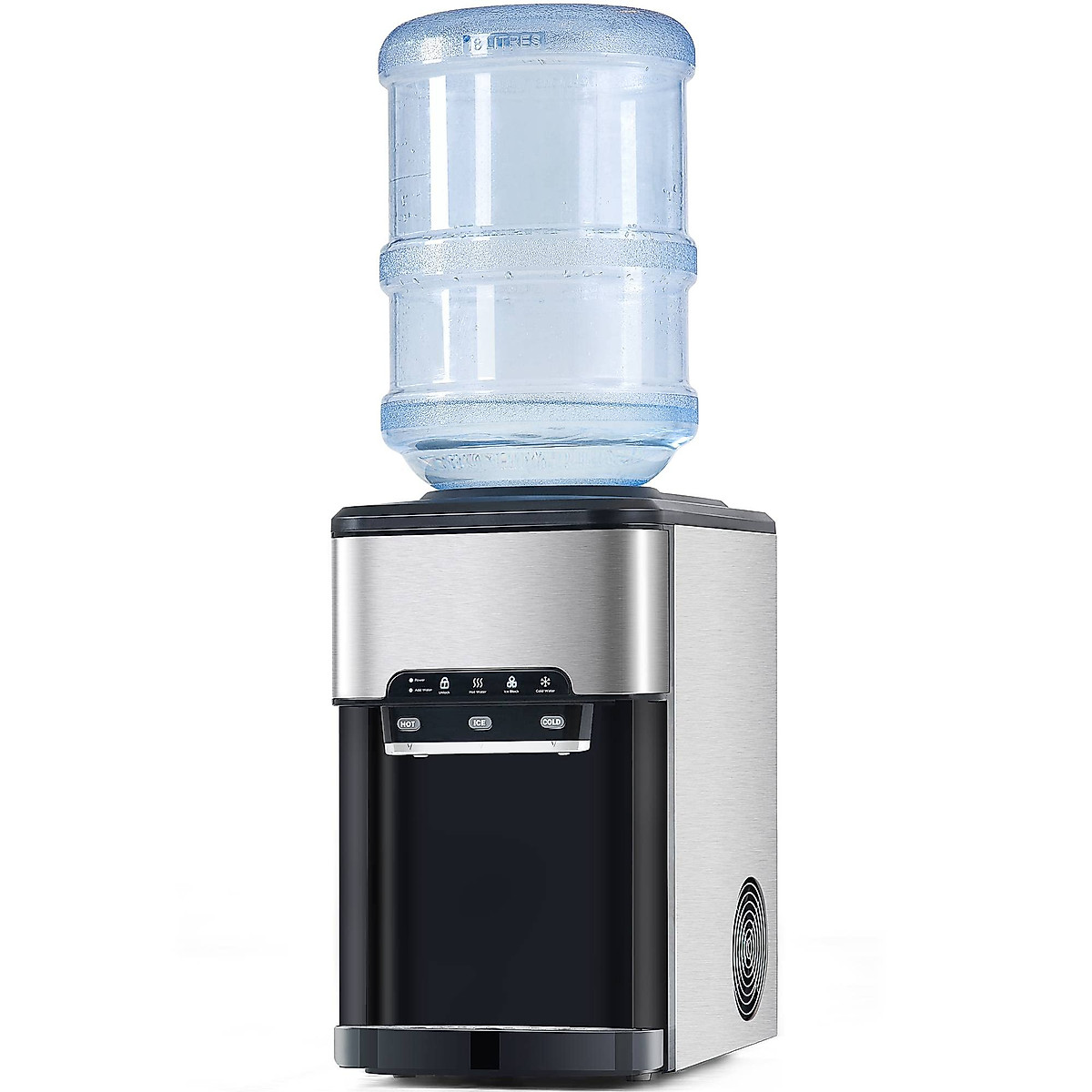3 in 1 Water Dispenser with Ice Maker Countertop Portable Water Cooler